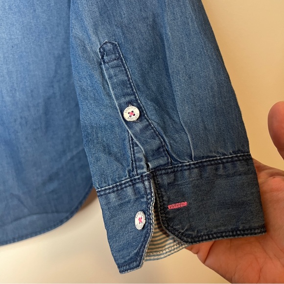 Tommy Hilfiger | Shirts & Tops | Tommy Hilfiger Girls Lightweight Denim ...